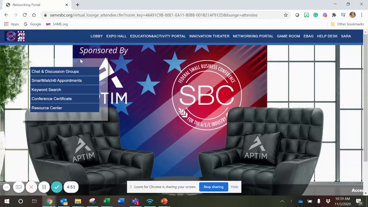 SAME 2020 Virtual SBC Video Chatting with Attendees - YouTube
