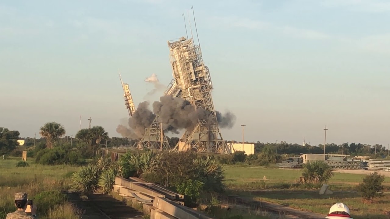 Cape Canaveral SLC-17 Towers Demo July 12, 2018 - YouTube