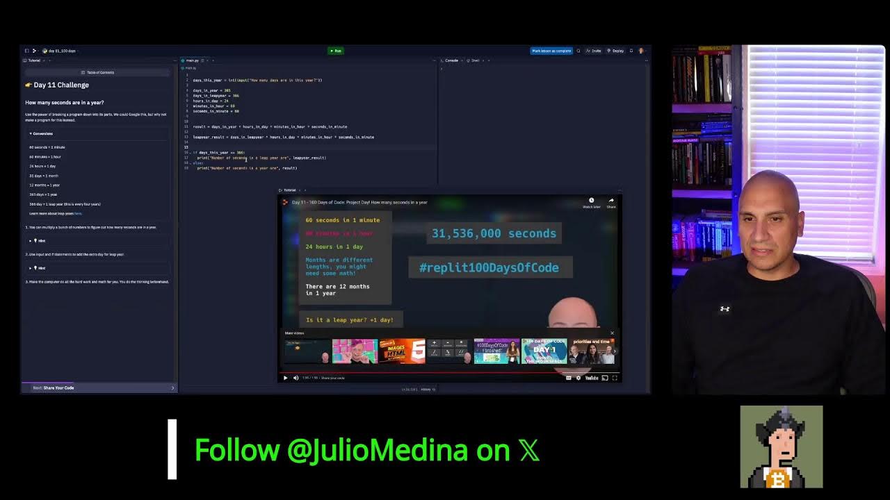 100 Days of Python from @Replit - Day 11 - YouTube