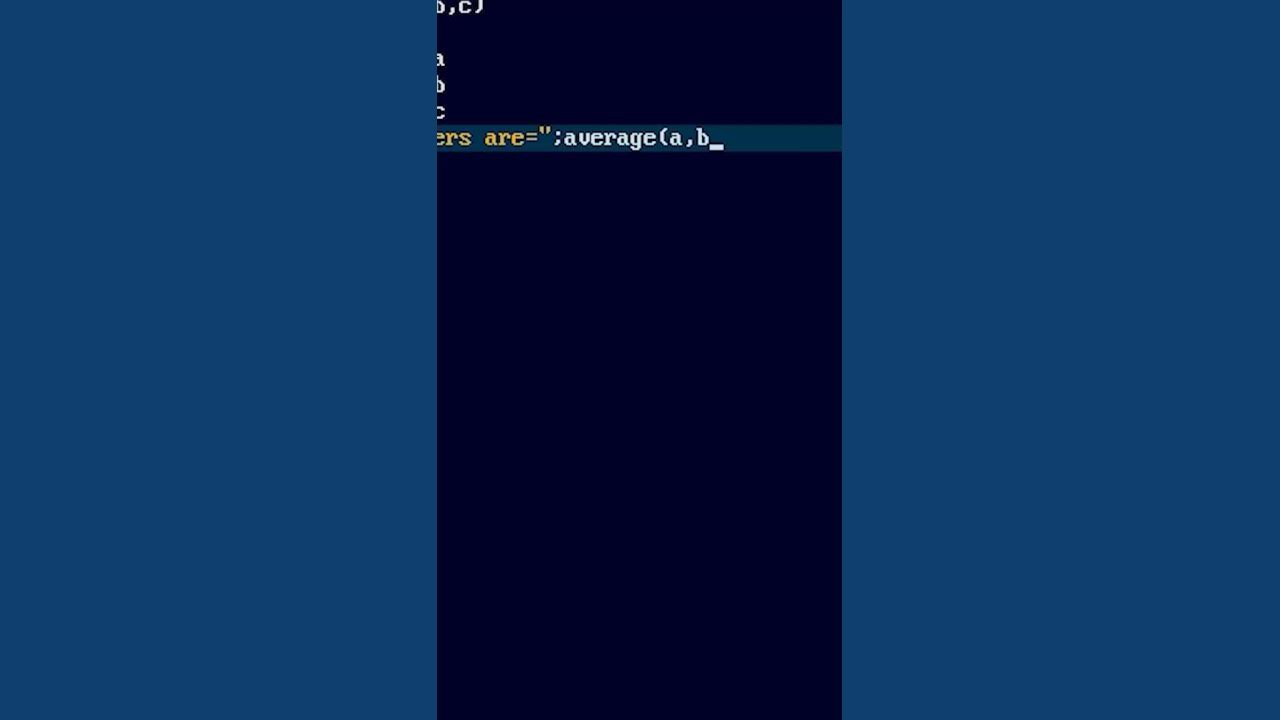 Qbasic Average Of 3 Numbers Youtube