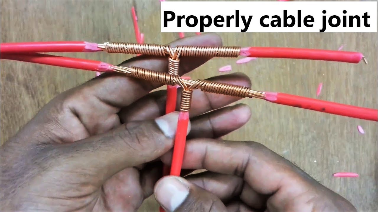 Proper Cable Spalish Joint Proper Wire Cable Joint YouTube proper-cable-spalish-joint-proper-wire-cable-joint-youtube
