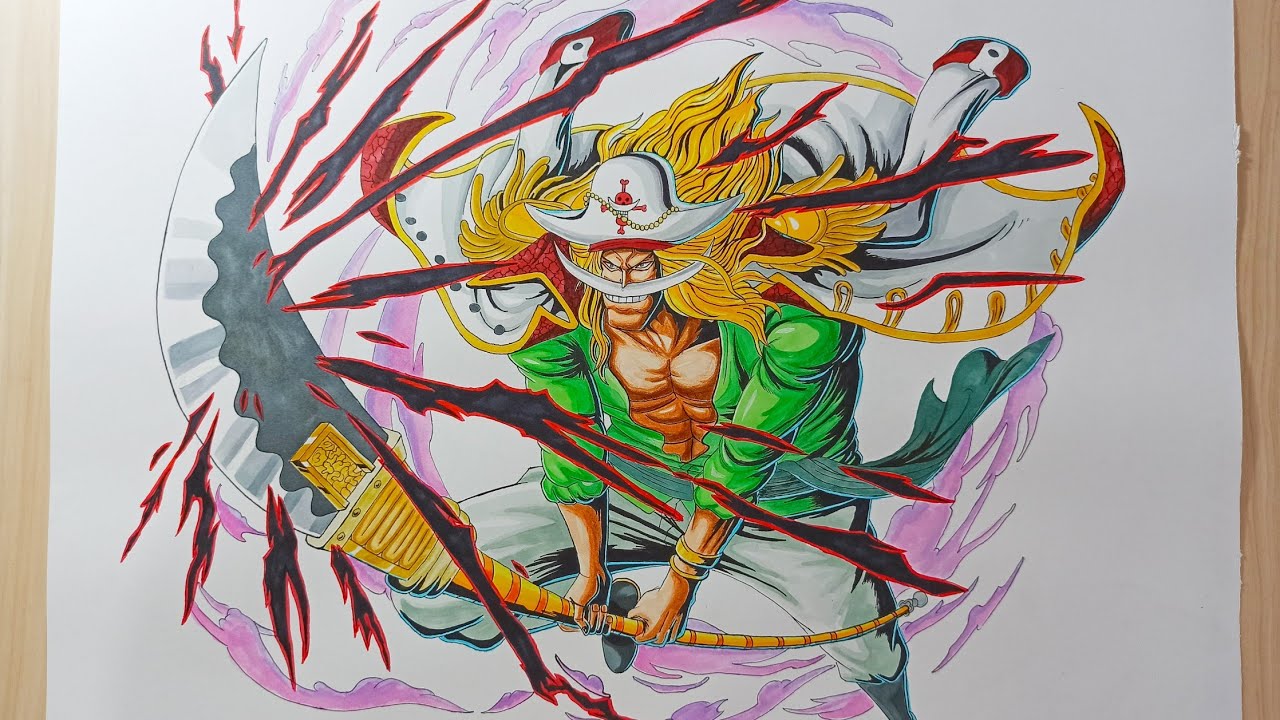 Drawing Young Whitebeard ( Shirohige ) From One Piece - YouTube