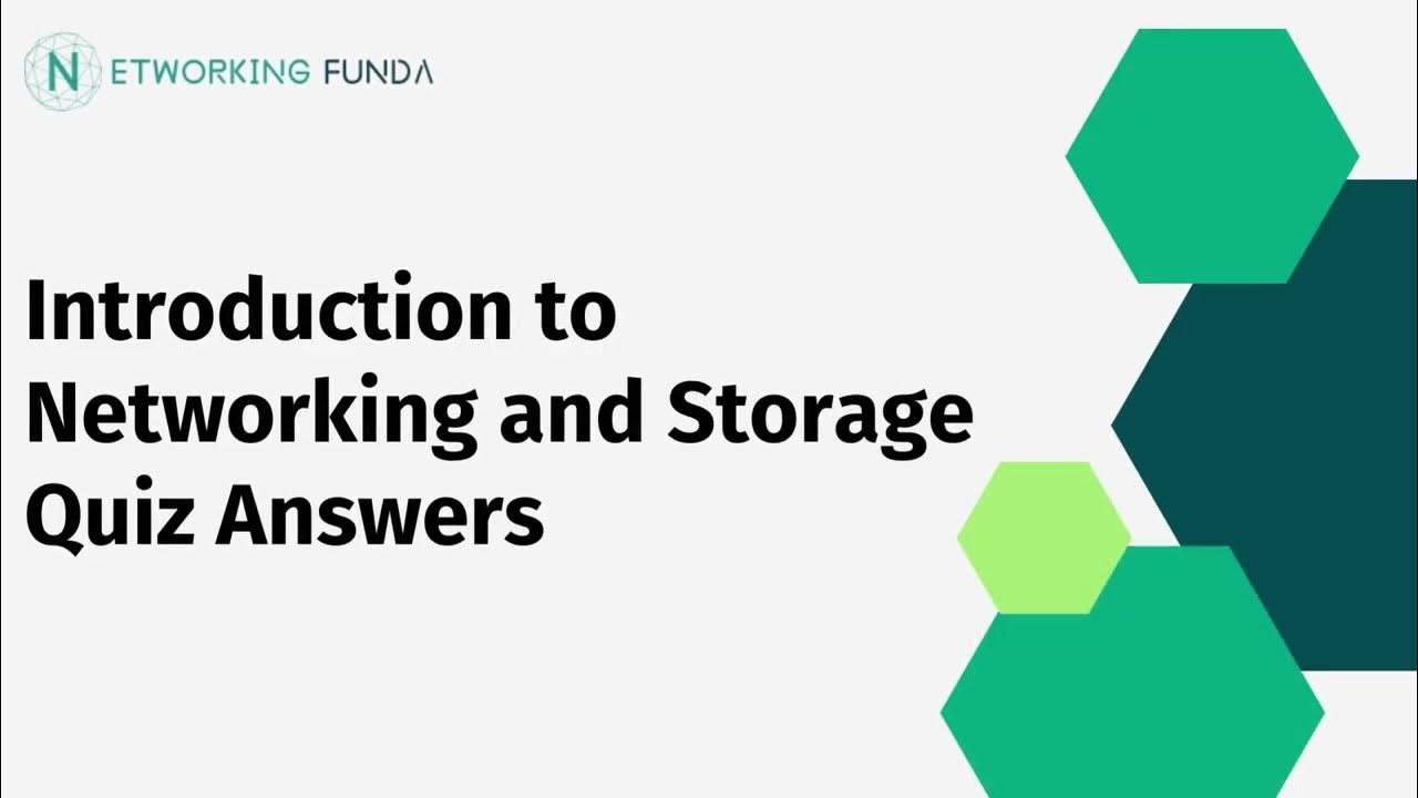 Introduction to Networking and Storage Quiz Answers | Networking Funda - YouTube