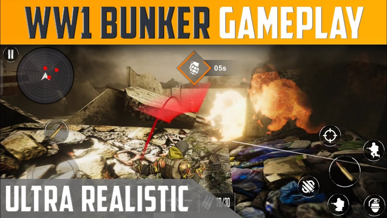 WW1 BUNKER - Ultra Graphics Gameplay | Gun Strike 3D: Shooting Games ...