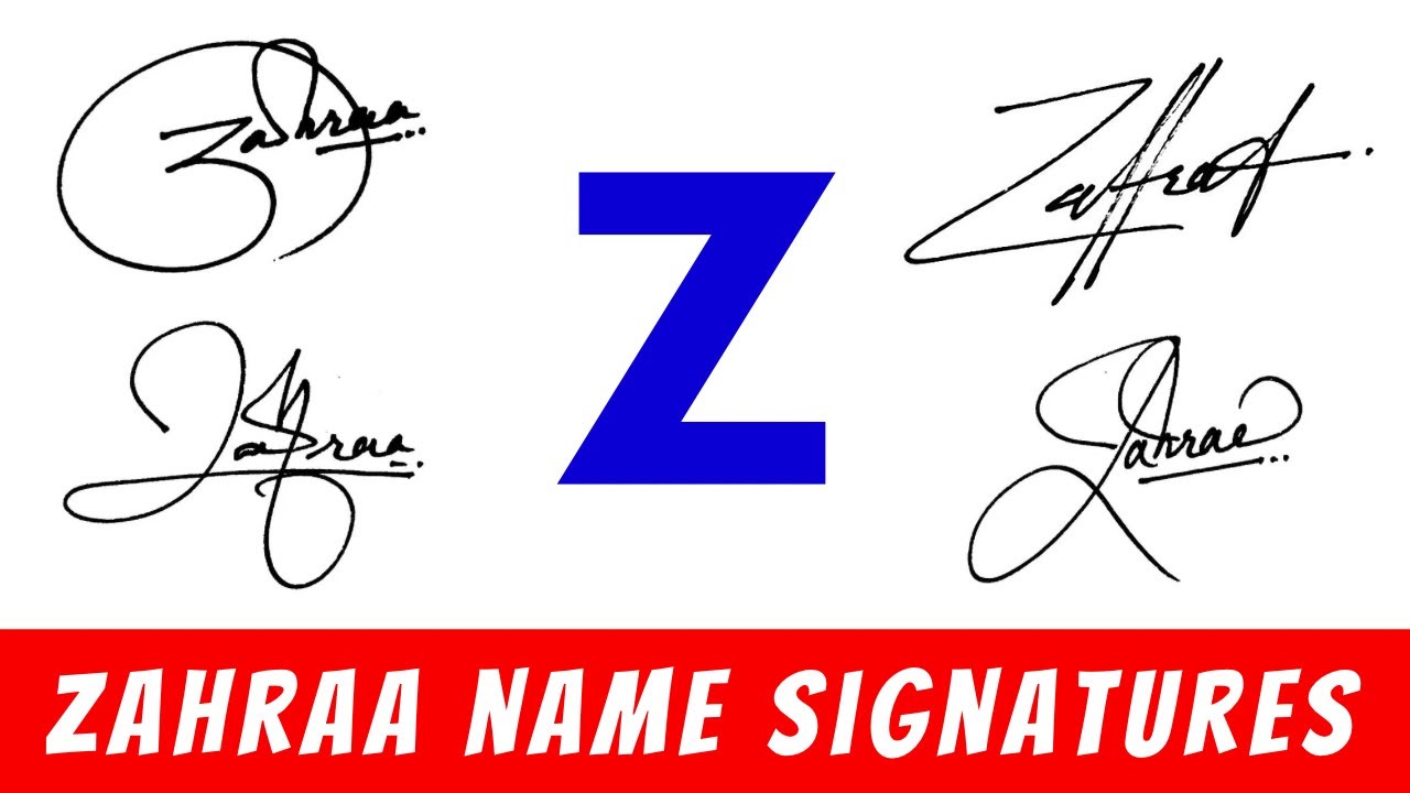 Zahraa name signatures | Z signatures | Z signature style | z signature ...