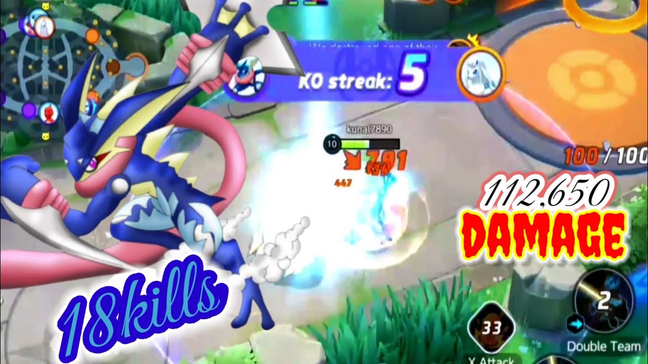 Greninja huge buff after update in pero satisfying 😈😘 #pokemonunit ...