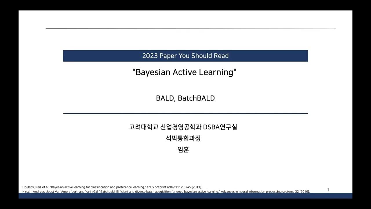 [Paper Review] Bayesian Active Learning - YouTube