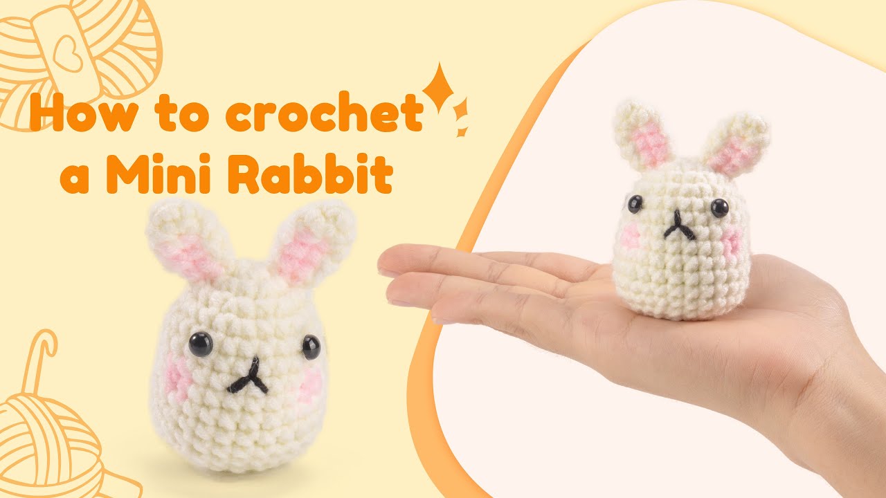 (Left-Hands)-How to crochet Mini Rabbit - YouTube