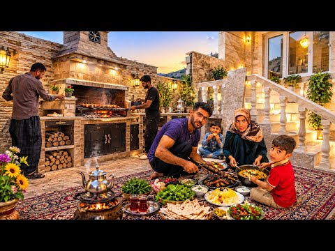 Building a Dream Barbecue Area & Cozy Traditional Cooking | A Beautiful Day at Our New Home ❤️🏡
