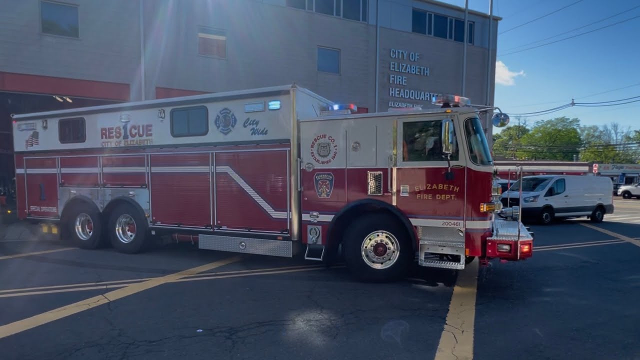 Elizabeth Fire Department Rescue response. 5-7-25 - YouTube