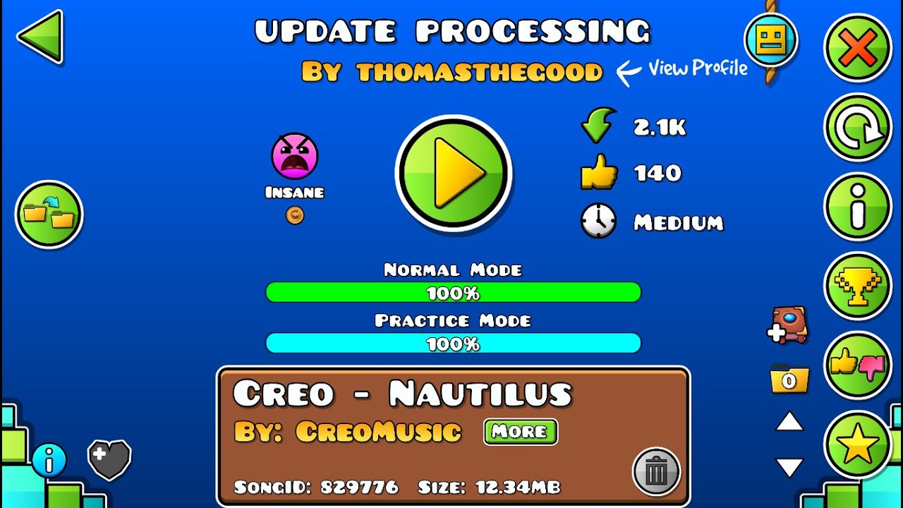 Geometry Dash (Update Processing) - YouTube