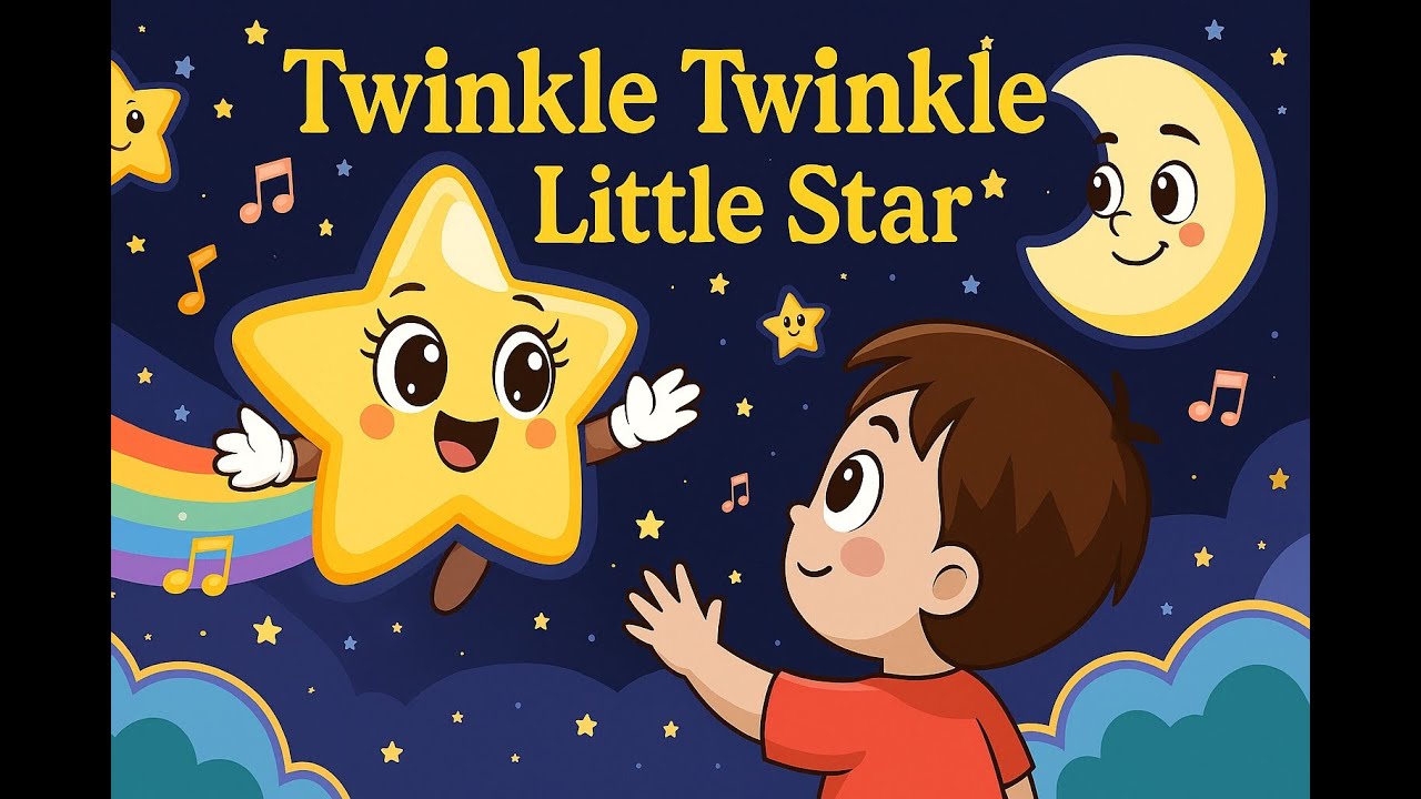 🌟Twinkle Twinkle Little Star | Nursery Rhyme for Kids | Bedtime Rhymes ...