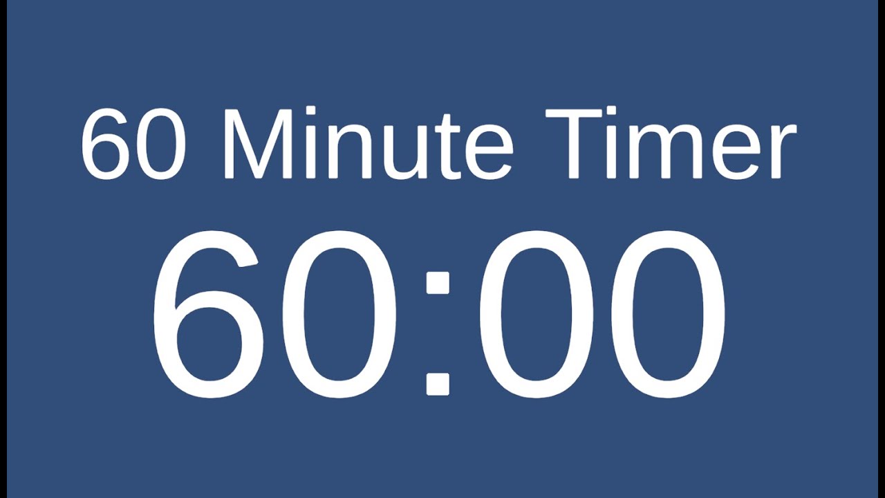 60 minute long countdown timer - YouTube