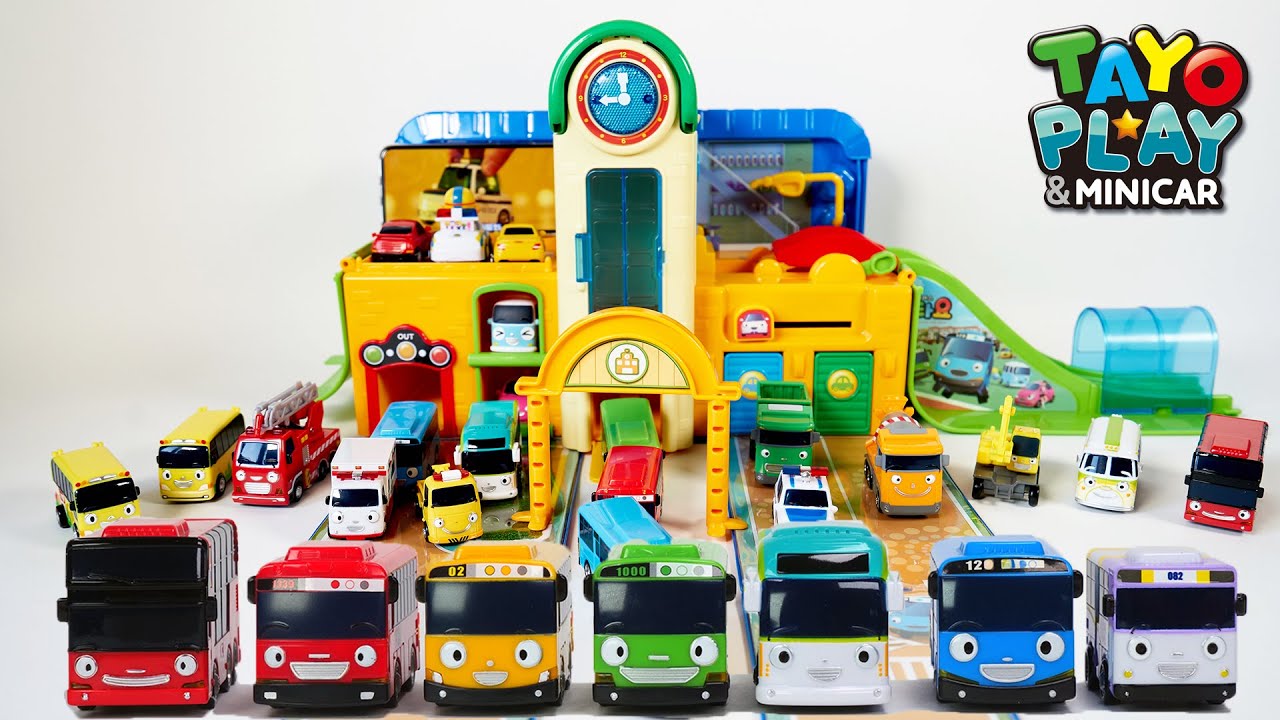 Tayo School Play Set for Kids l Tayo toy playing l Tayo Play & Minicar ...