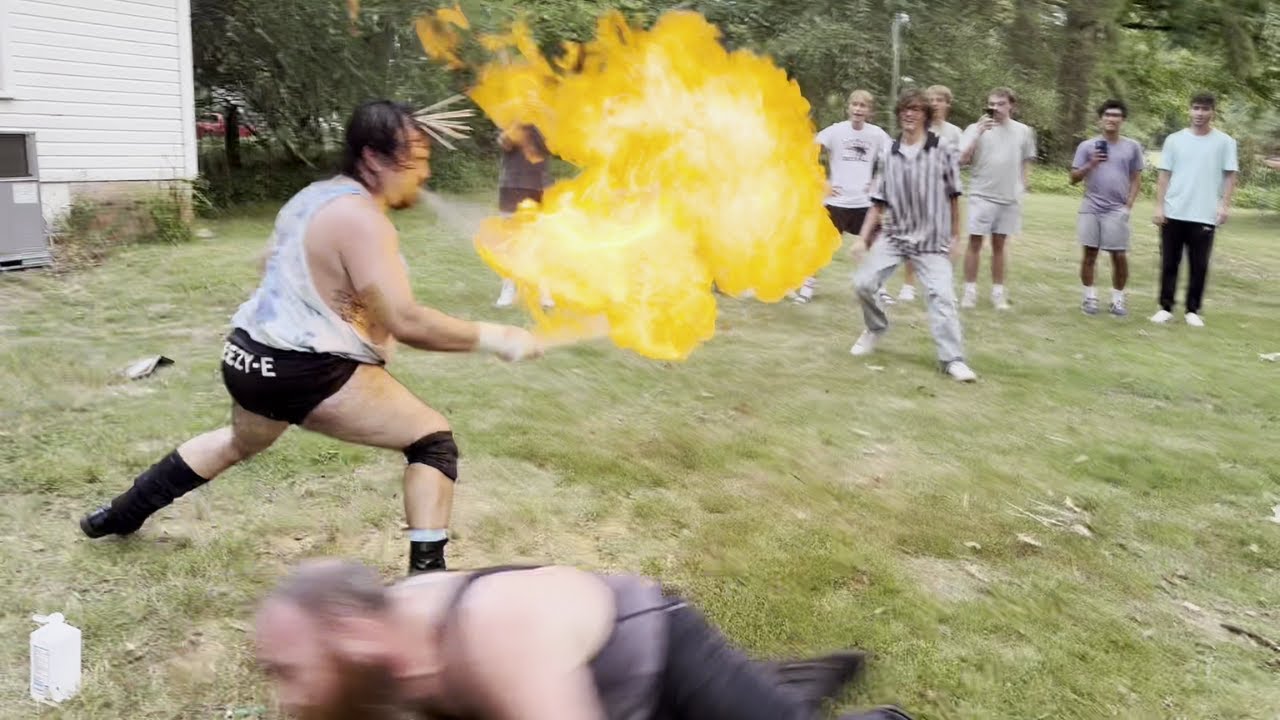 FULL BACKYARD WRESTLING MATCH - NO RING NO RULES TB Da Show (Debut) VS Sleezy-E - Searcy ...