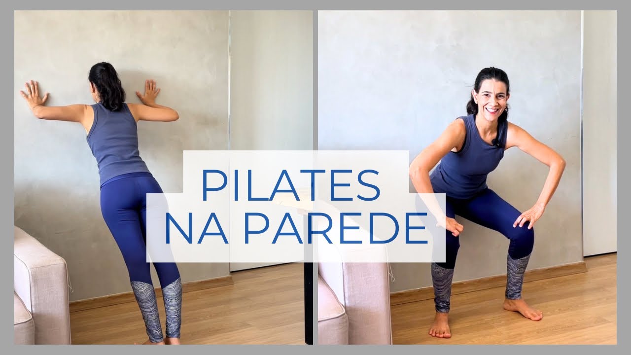 PILATES NA PAREDE | PASSO A PASSO em casa Tríceps, Peitoral e Pernas ...