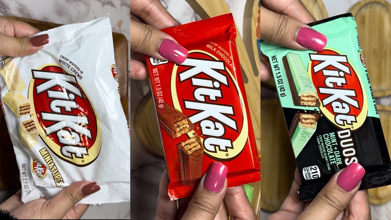 Filling platter with KitKat chocolates | KitKat chocolates unwrapping ...