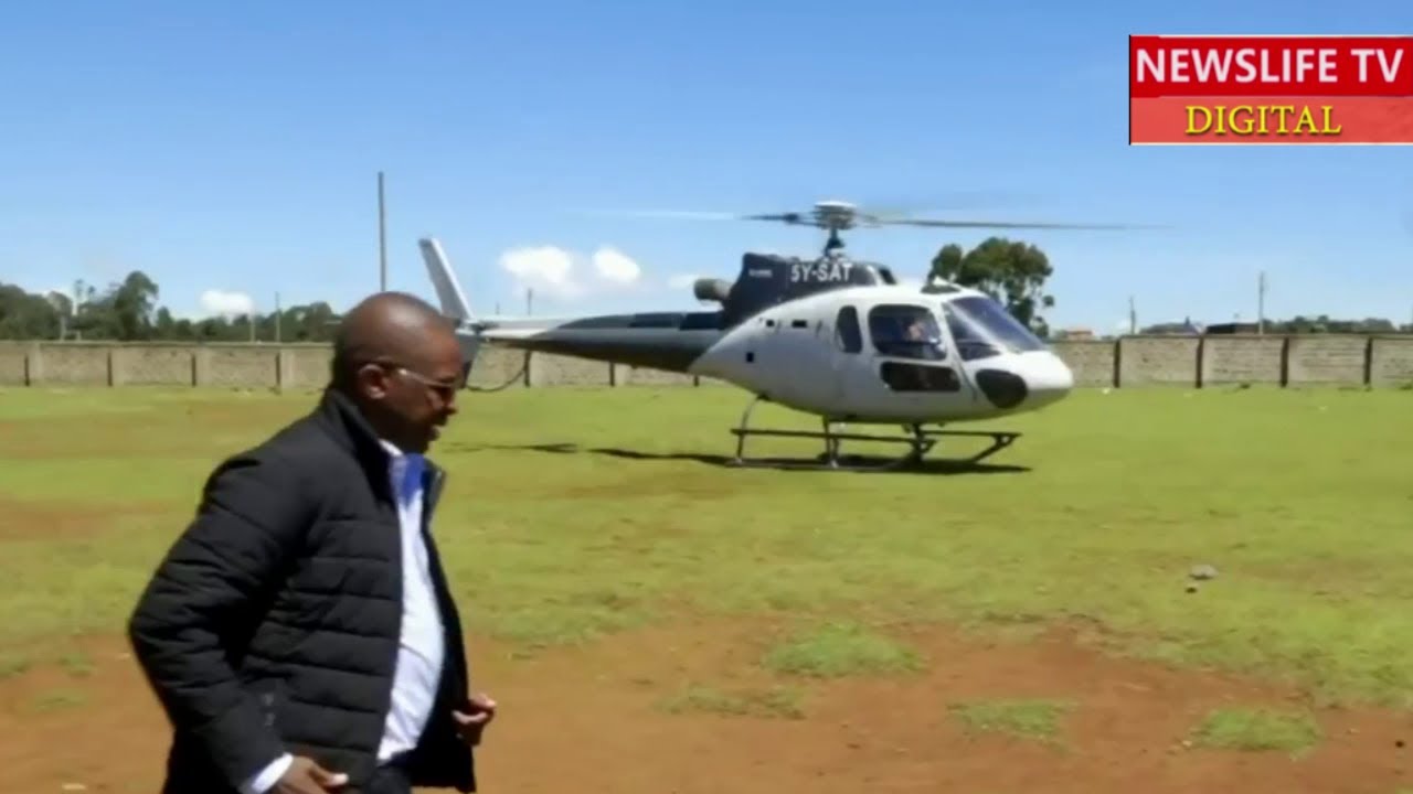 RAILA CHOPPER LANDING DISRUPT MUKAMI KIMATHI BUR!AL SERVICE AFTER ...