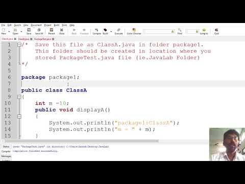 Java Lab Experiment 14: Importing class from User Defined Packages ...