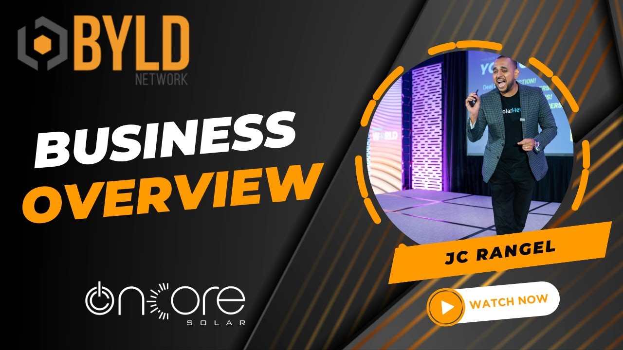 BYLD Network / Oncore Solar Overview - JC Rangel - YouTube