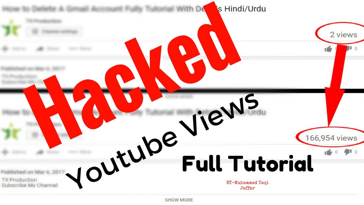 How to Hack Youtube Views With Proof 1001% Work Full Tutorial Hindi ...