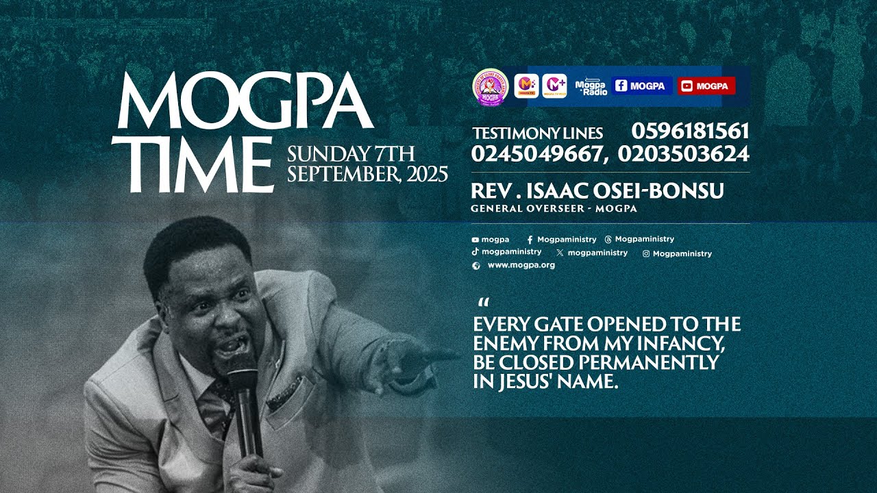 FAVOUR UNLIMITED || MOGPA TIME WITH REV O B || 07 - 09 - 2025 - YouTube