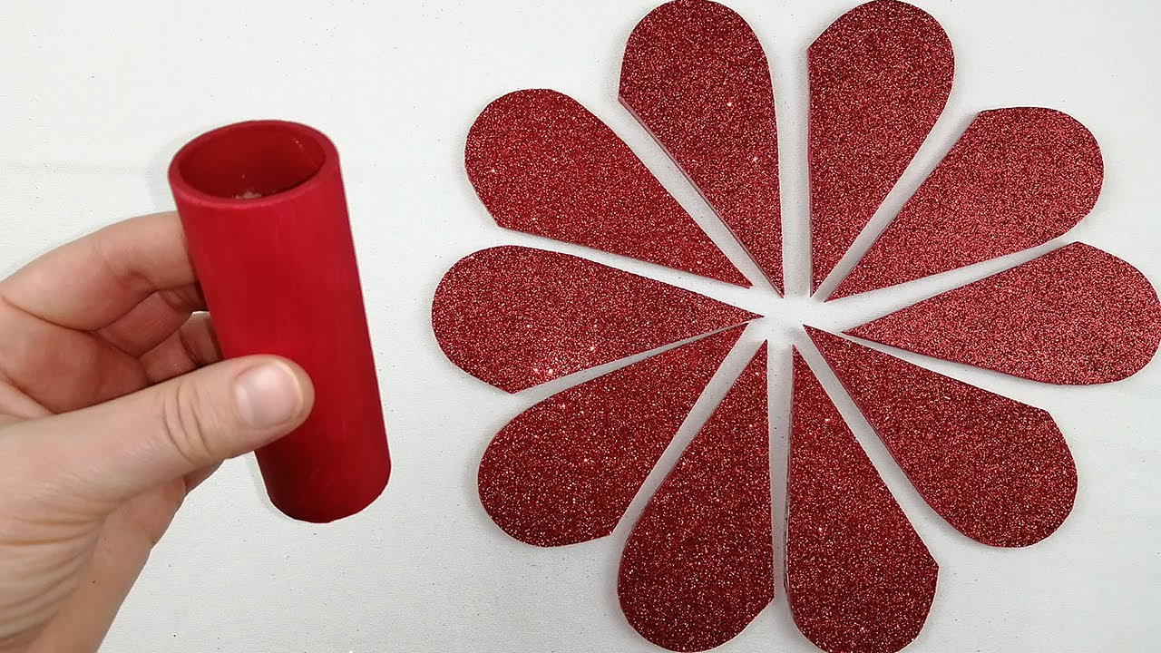 💕 DIY Valentine's Day Gift İdeas - Easy Heart Flowers Vase - YouTube