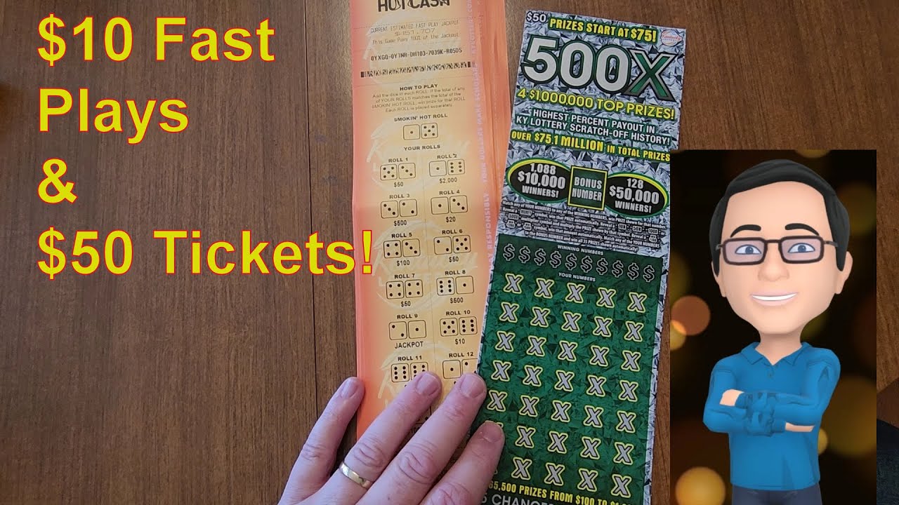 Seeking Big Wins on $10 Fast Play and $50 Lottery Scratch Off Tickets ...