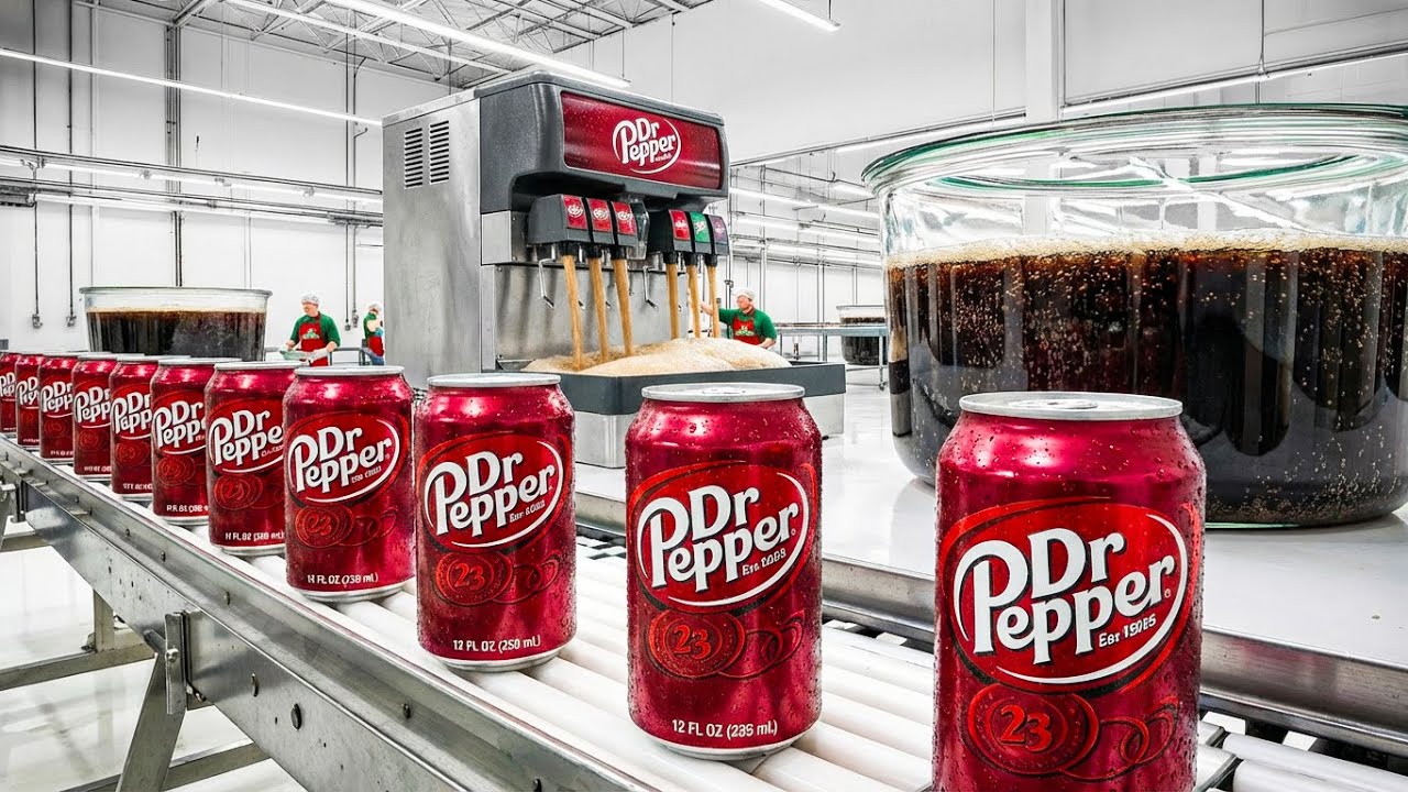 Inside the Dr Pepper Factory: From Raw Syrup to Sparkling Perfection ...