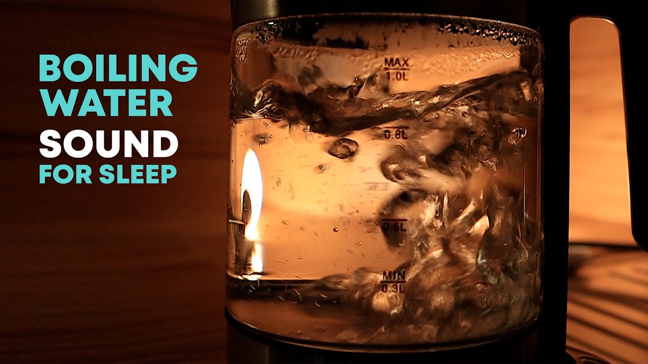 White Noise Boiling Water Sound for Sleep | Water Boiling in a Kettle ...