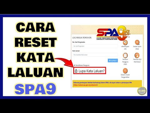 Cara reset password SPA9 2022 - YouTube