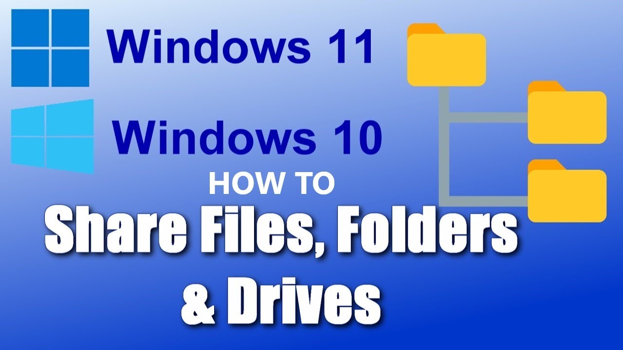How to Share Files, Folders & Drives Between Computers Over a Network ...