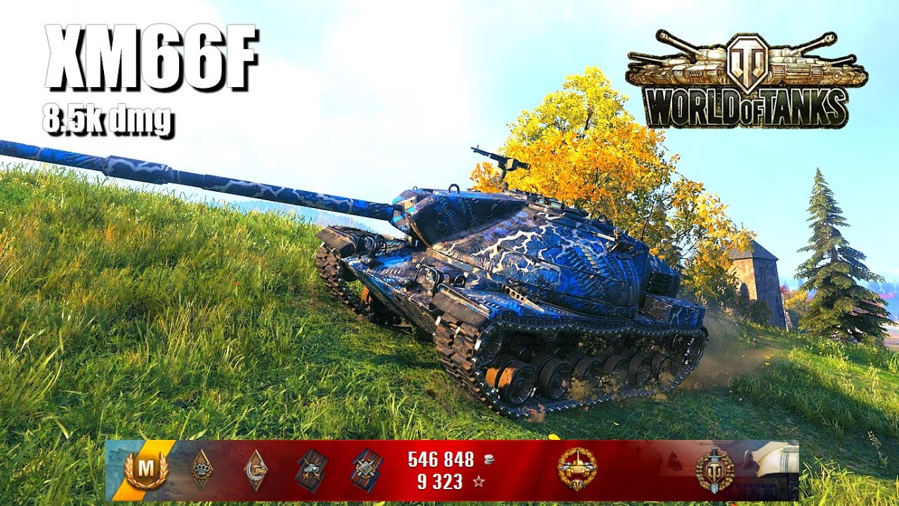 XM66F, 8.5K Damage, 6 Kills, Siegfried Line - World of Tanks - YouTube