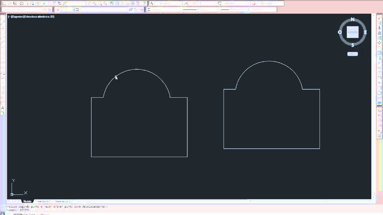 0204 - Curso de Autocad - Contorno y Region - YouTube