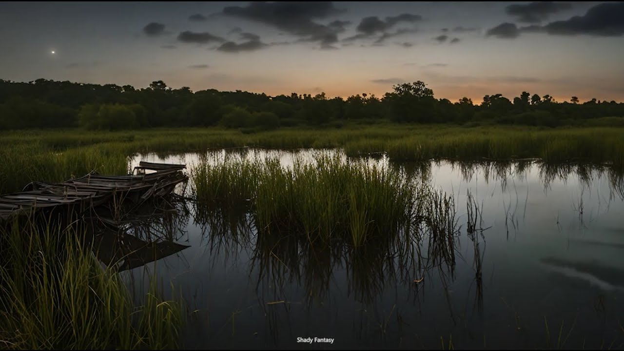 Relaxing Sleep Sounds (Swamp Sounds At Night) - Frogs, Crickets, Nature ...