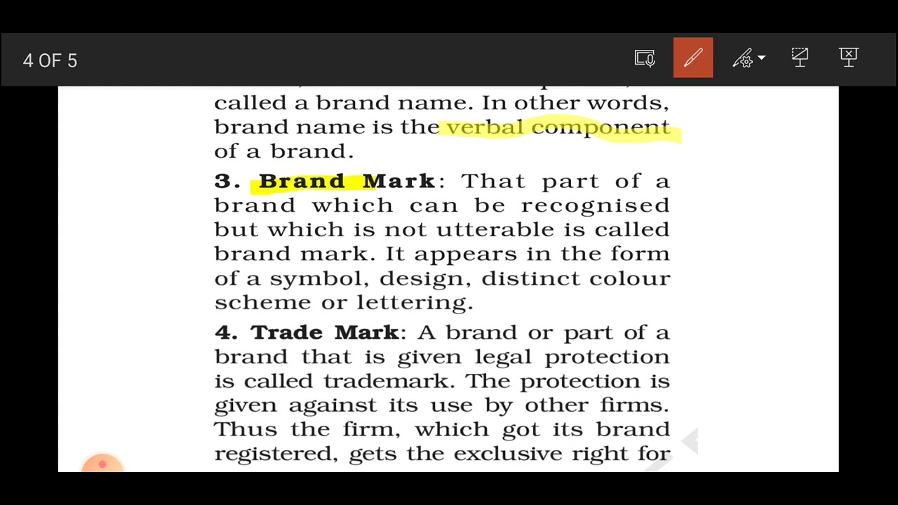 branding, brand name, brand mark, trade mark || ncert || class 12 ...
