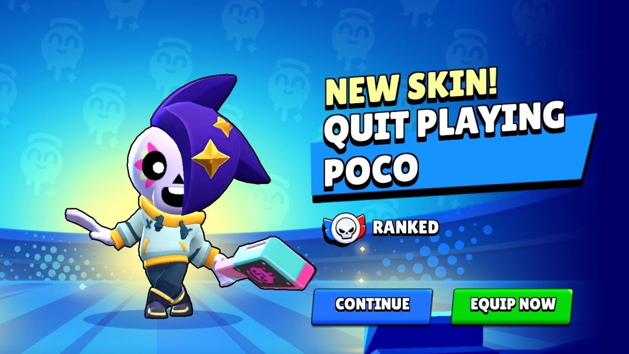 UNLOCK THE NEW SKIN FOR POCO / BRAWL STARS - YouTube