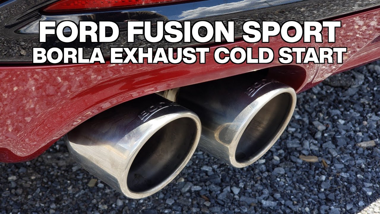 Fusion Sport Borla exhaust cold start - YouTube
