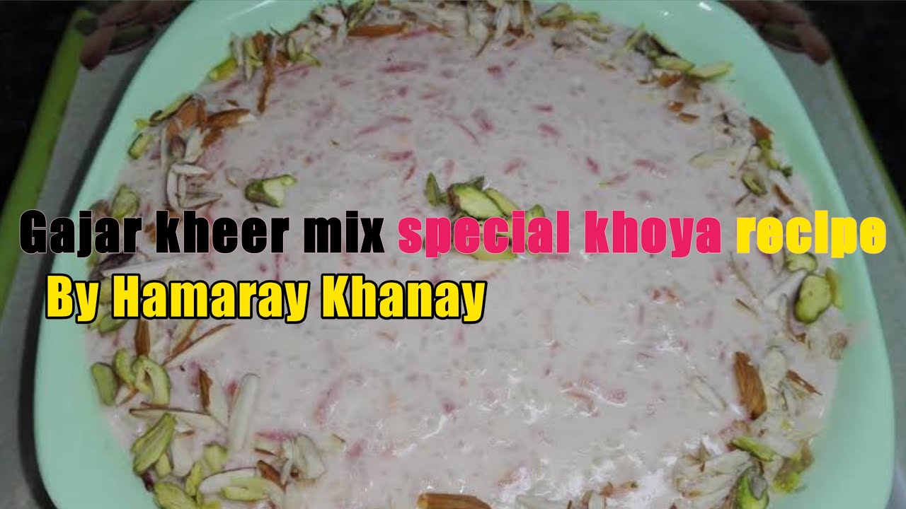 Gajar ki kheer recipe_how to make gajar kheer mix_gajar kheer easy ...