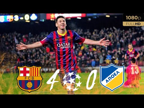 Messi Magic on Display! Barcelona vs Apoel 4-0 | UCL 2014-15 Highlights |