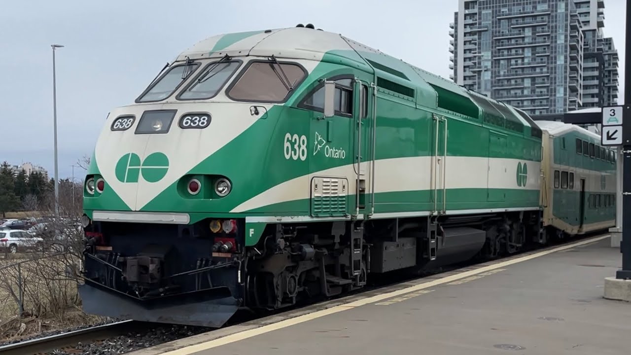 Go Train 638 Burlington Go Station March 23 2022 - YouTube