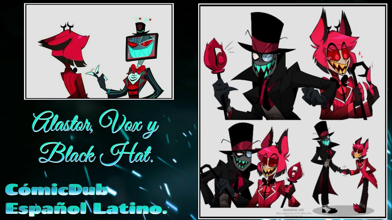 Hazbin Hotel: Alastor conoce a Black Hat CómicDub Español Latino. - YouTube