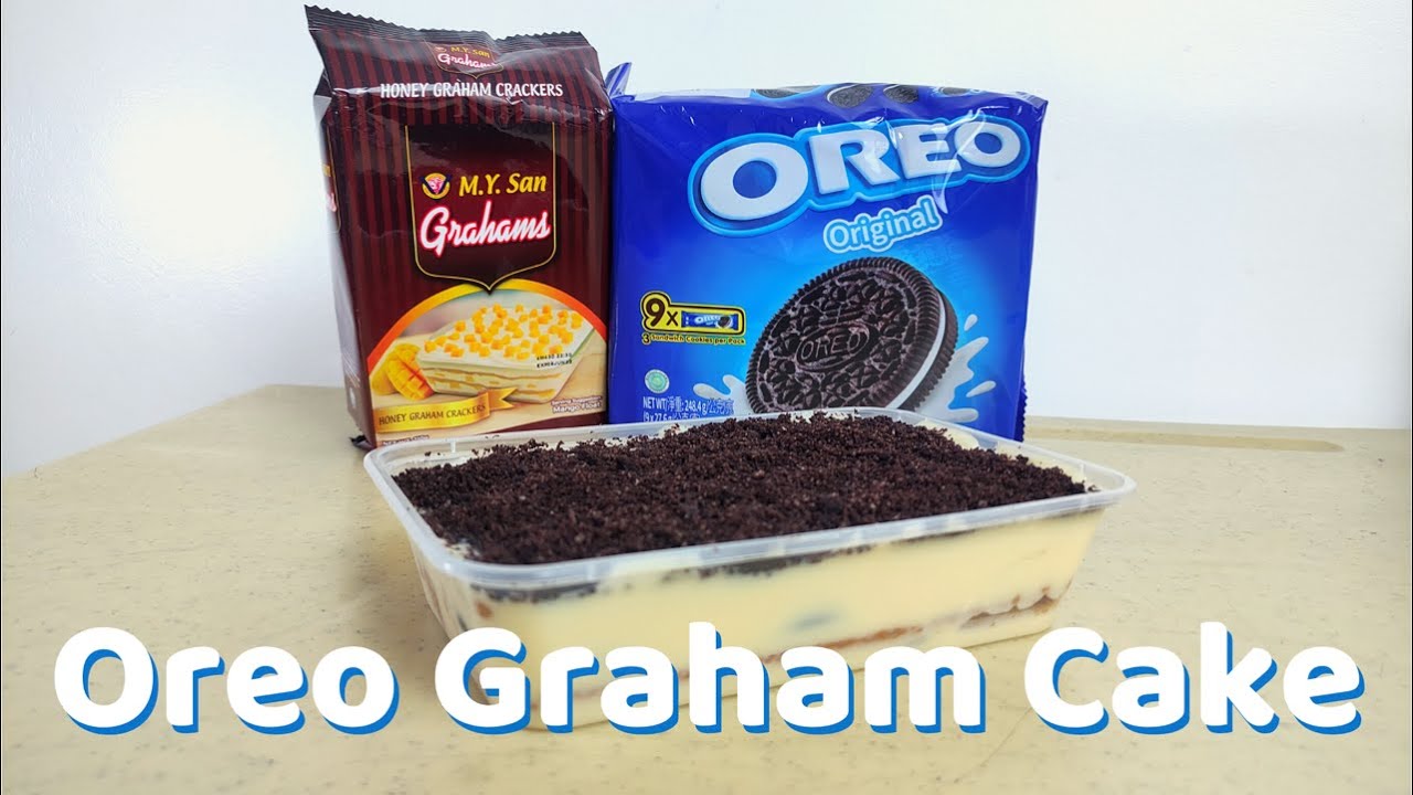 Easy 4 ingredient dessert | Oreo Graham Cake | No oven needed! - YouTube
