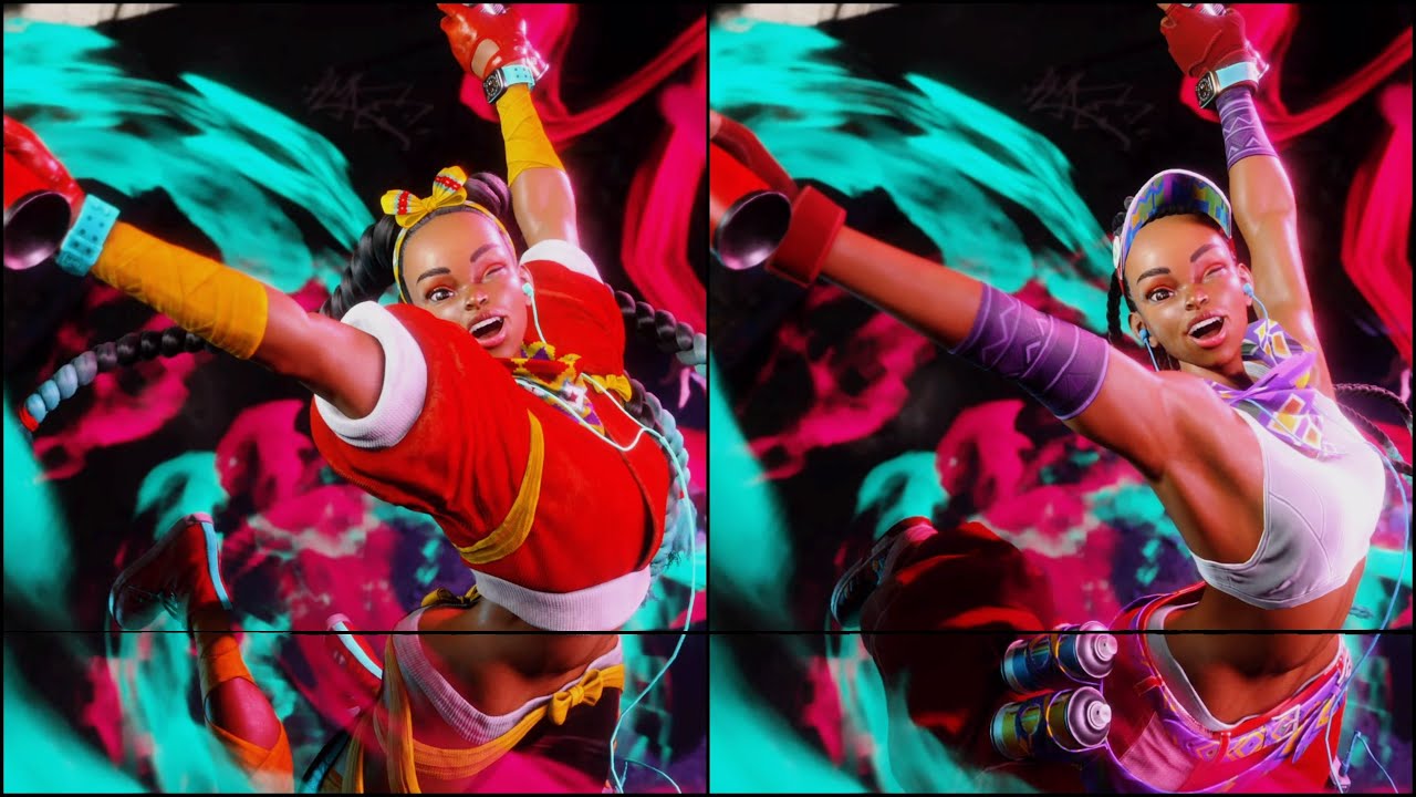 SF6: Kimberly Jackson's Win Pose (Outfits 1 & 2 + Colors) - YouTube