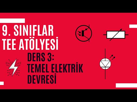9  SINIFLAR TEMEL ELEKTRİK-ELEKTRONİK ATÖLYESİ, DERS 3:   TEMEL ELEKTRİK DEVRESİ