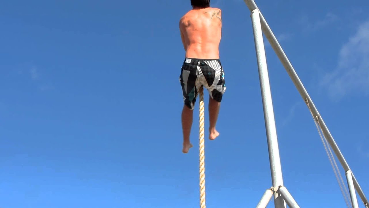 Core and Back Workout - Rope Climbing without Legs - YouTube