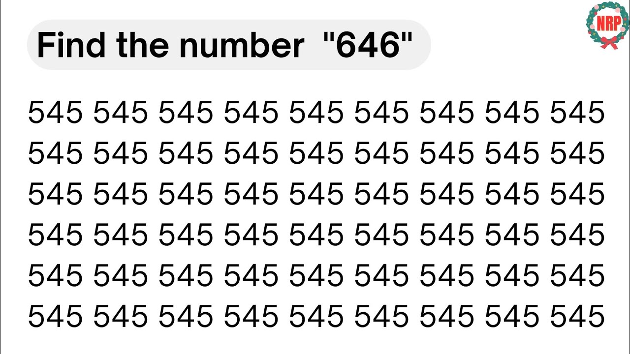 Find the number 646 || Find out in which row and column #puzzlegame # ...
