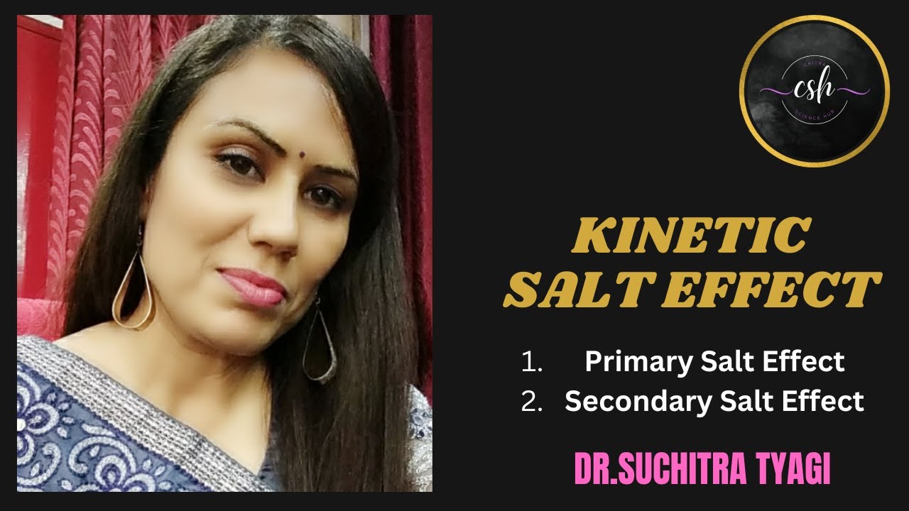Kinetic salt effect (Primary and secondary salt effect) - YouTube