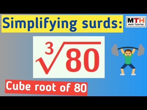 Cube root of 80 | Simplify 80^1/3 | Cube root 80 - YouTube