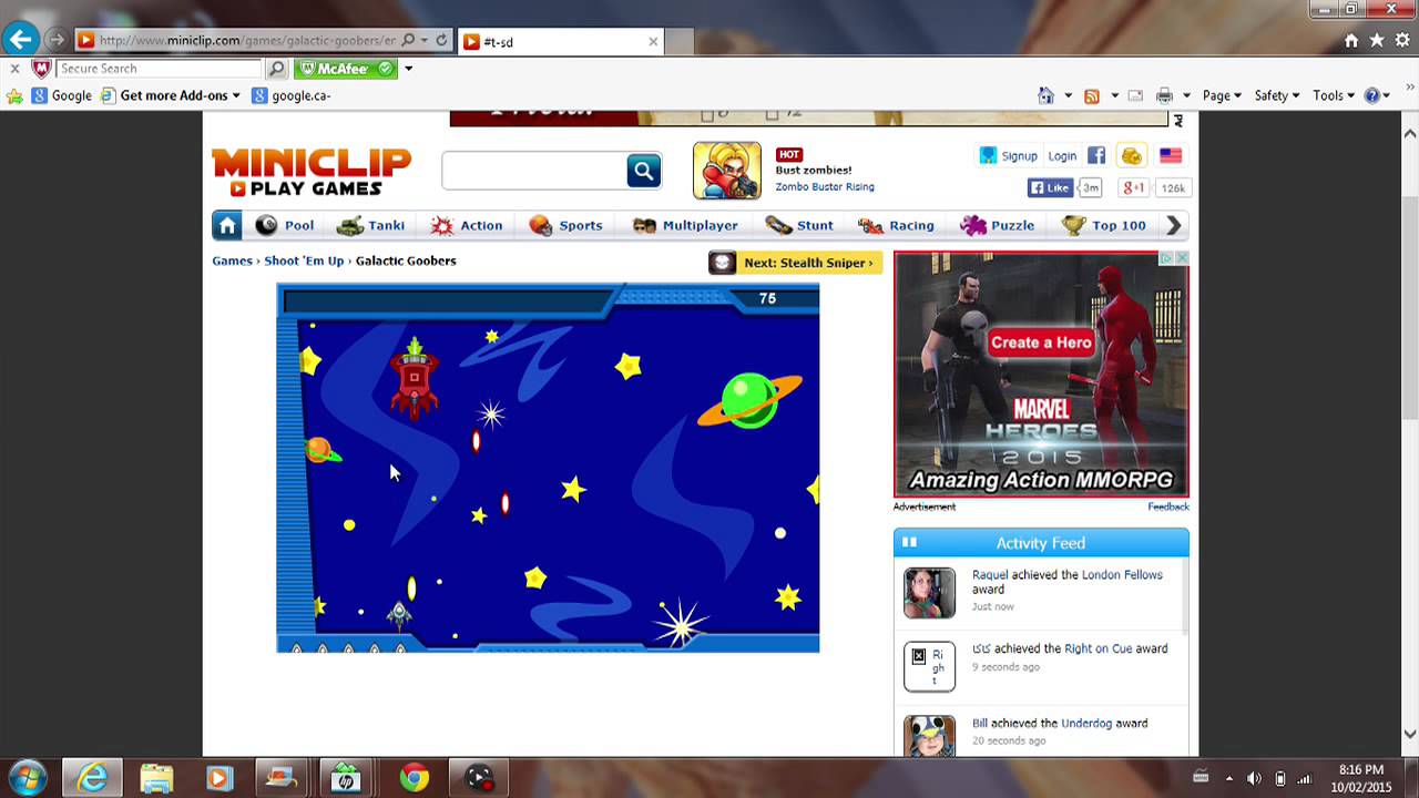 Lets Play: Galactic Goobers (Miniclip) - YouTube